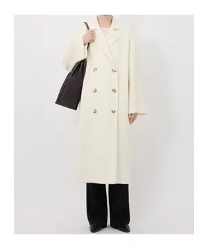Loulou De Saison Borneo Long Double-breasted Coat - Ivory