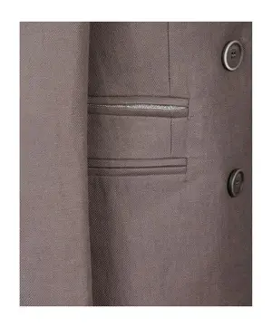 Peserico Double-breasted Tailored Jacket - Gray