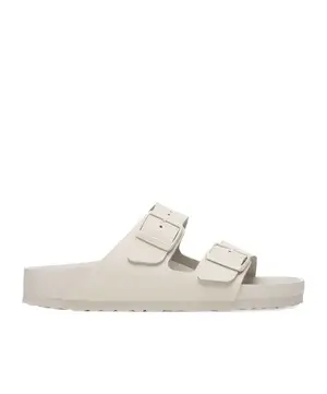 BIRKENSTOCK Open-toe Slip-on Sandals With Adjustable Buckle Straps - Eggshell