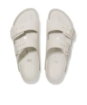 BIRKENSTOCK Open-toe Slip-on Sandals With Adjustable Buckle Straps - Eggshell