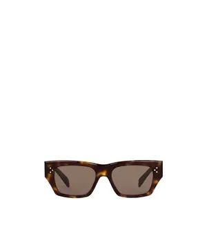Celine Rectangular Acetate Sunglasses - Caramel Hawksbill