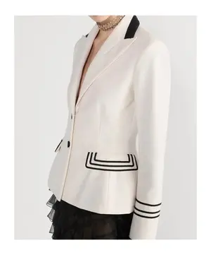 Dior Single-breasted Fitted Jacket With Tassel Details