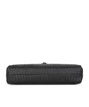 Bottega Veneta Woven Briefcase - Black