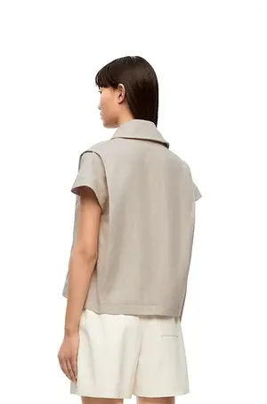 Loewe Boxy Shirt In Linen