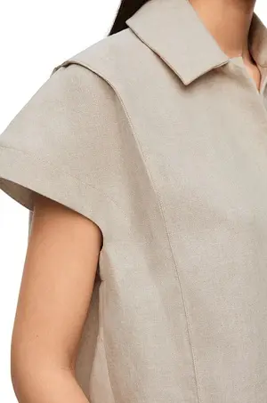 Loewe Boxy Shirt In Linen