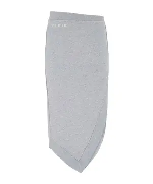 Attico Asymmetric Midi Skirt - Mixed Gray/beige