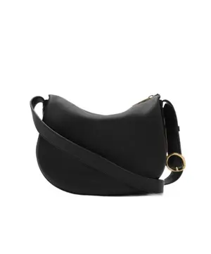 Burberry Foldover Shoulder Bag - Black
