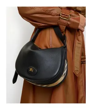 Burberry Foldover Shoulder Bag - Black