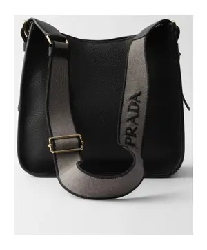 Prada Hobo Crossbody Bag - Black