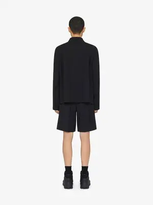 Givenchy Elasticated Waist Bermuda Shorts With 4g Logo - Black