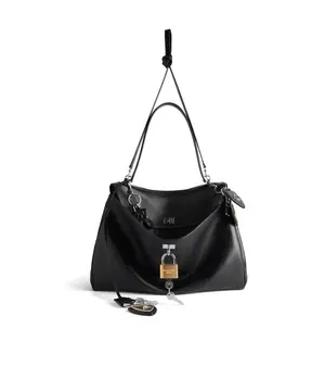 Balenciaga Automobili Lamborghini Rodeo Handbag Large - Black