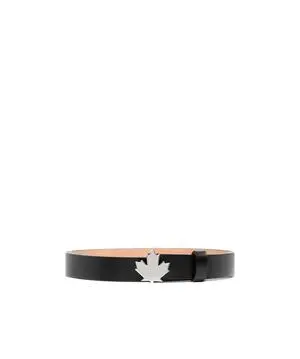 Dsquared2 Logo Detailed Buckled Belt - Black