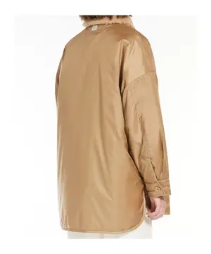 Max Mara Reversible Shearling Collar Quilted Jacket