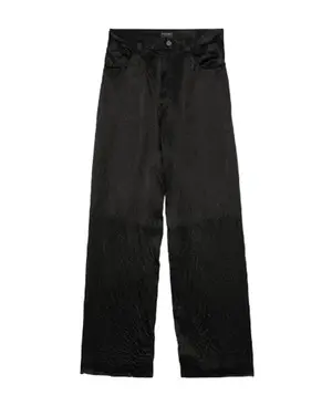 Balenciaga Crinkled Effect Baggy Trousers