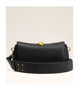 AMI Paris Logo Engraved Shoulder Bag