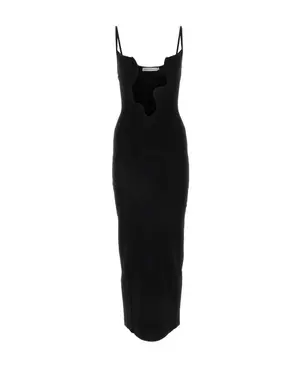 Christopher Esber Cutout Knitted Maxi Dress - Black