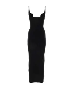 Christopher Esber Cutout Knitted Maxi Dress - Black