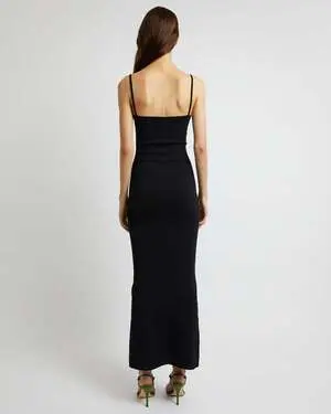 Christopher Esber Cutout Knitted Maxi Dress - Black