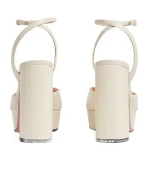 Gucci Horsebit Platform Sandal - White