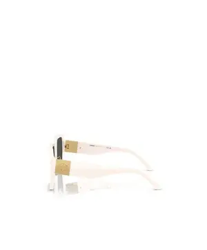 Versace Logo Square Frame Sunglasses