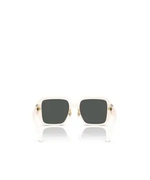 Versace Logo Square Frame Sunglasses