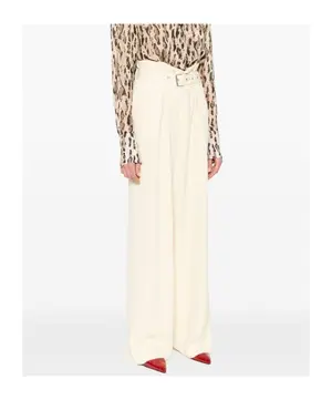 Dries Van Noten Belted Wide-leg Trousers