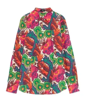 Etro Floral Print Long Sleeve Shirt