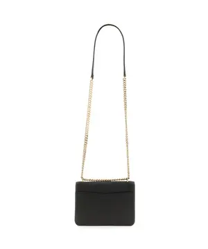Michael Kors Claire Logo Lettering Shoulder Bag - Black