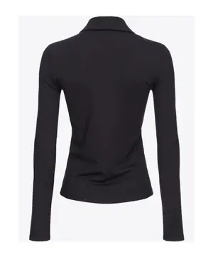Pinko Long Sleeve Collared Shirt With Logo Embroidery