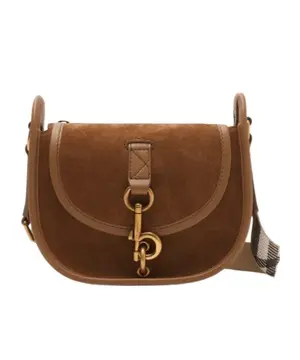 Burberry Mini B Clip Messenger Bag - Hazelnut Brown