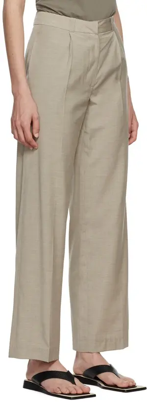LOW CLASSIC Logo Straight Casual Pants