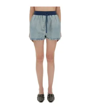 Moschino Light Wash Shorts For Women