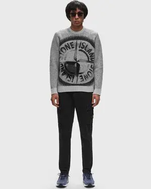 Stone Island Crewneck Sweater With Logo Print