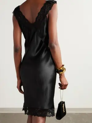 Saint Laurent Sleeveless Lace Dress