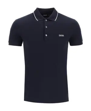 Zegna Short-sleeved Polo Shirt - Black