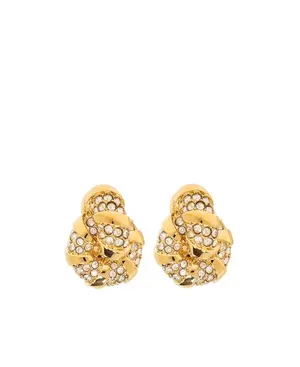 LANVIN Embellished Knot Detail Earrings - Multicolor