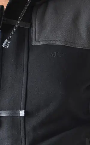 Emporio Armani Dark Blue Logo Casual Jacket