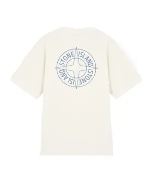Stone Island Logo Back Print T-shirt - Ivory