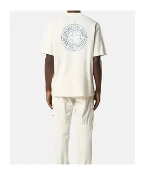 Stone Island Logo Back Print T-shirt - Ivory
