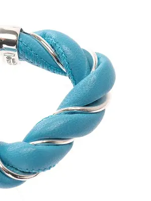 Bottega Veneta Woven Hoop Earrings