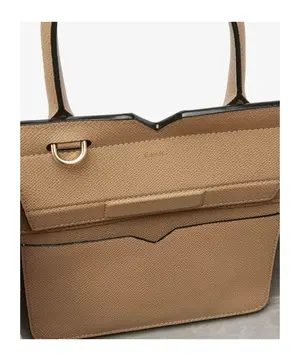 VALEXTRA Milano Mini Top Handle Bag - Brown
