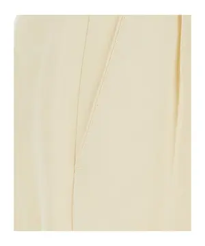 BLAZÉ MILANO Pleated Straight-leg Trousers - Nude