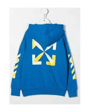Off-White Diag-stripe Cotton Hoodie