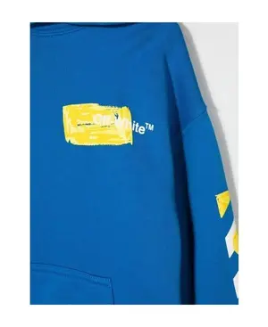 Off-White Diag-stripe Cotton Hoodie