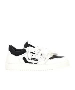 Off-White Leather Arrows-motif Sneakers - White