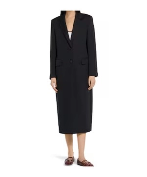 Gucci Long Collared Button-up Coat