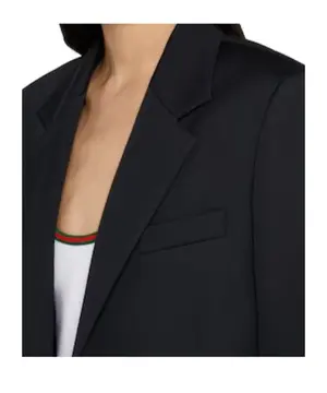 Gucci Long Collared Button-up Coat
