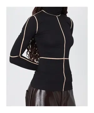 MAISON MARGIELA High Neck Jumper With Contrast Stitching