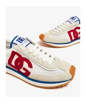 Dolce & Gabbana Dg Logo Printed Low-top Sneakers - Multicolor