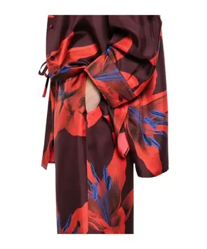 Alexander McQueen Floral Printed Wide-leg Trousers